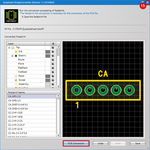 Quadcept DesignConverter - Converting data from CR-5000 Board Designer